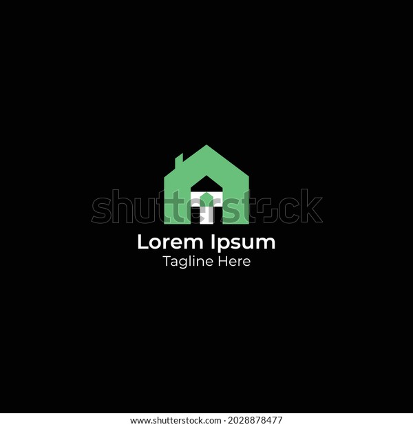 Real State Company Logo Design Letter Stock Vector (Royalty Free ...