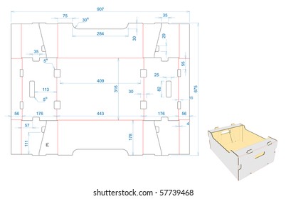 1,861 Packaging technical drawing Images, Stock Photos & Vectors ...