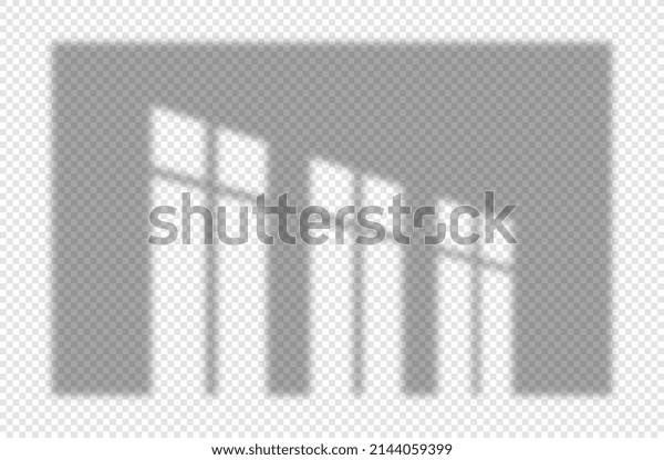 Realistic 3d Shadows Projection Several Window Stock Vector (Royalty ...