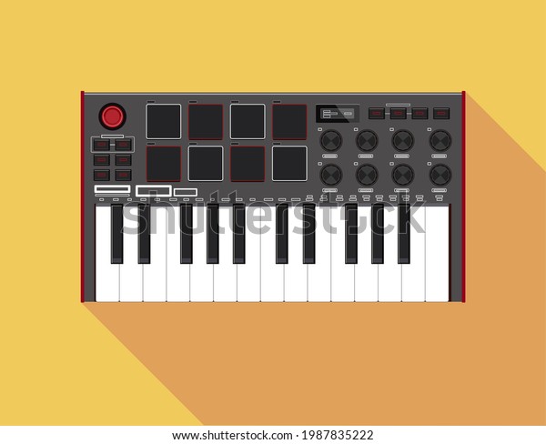 Realistic Analog Elektron Machine Vector Illustration Stock Vector ...