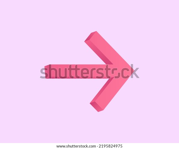 Realistic Arrow 3d Icon Design Illustrations Stock Vector (Royalty Free ...