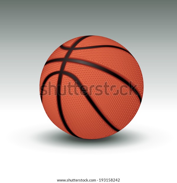 Realistic Basketball Vector Illustration Stock Vector (Royalty Free ...