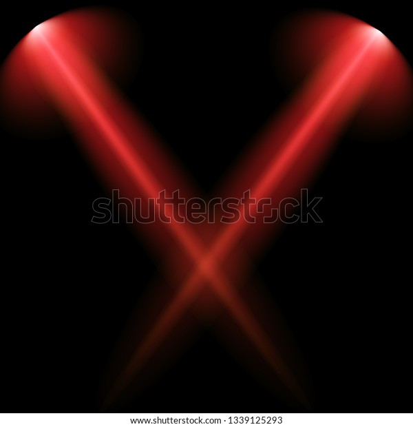 Realistic Beam Light On Transparent Background Stock Vector (Royalty ...