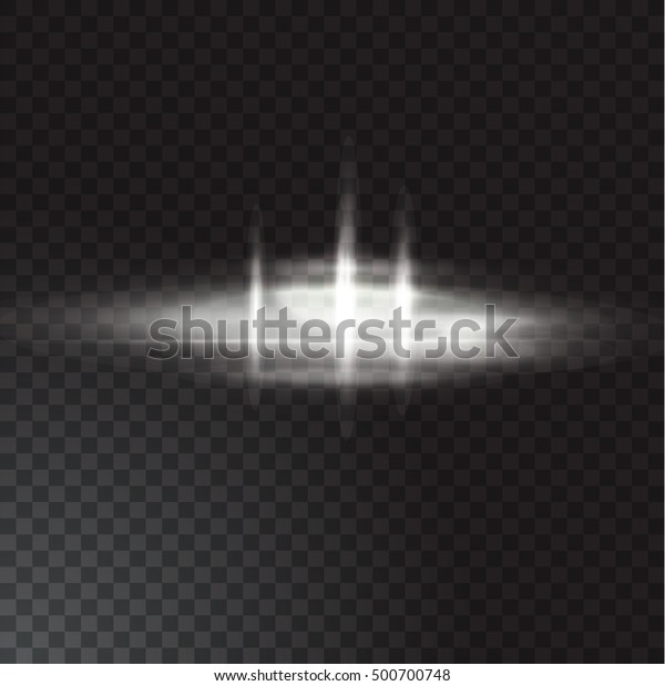 Realistic Beam Lights On Transparent Background Stock Vector (Royalty ...