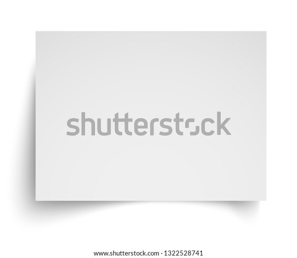 Realistic Blank White A4 Sheet Template Stock Vector (Royalty Free ...