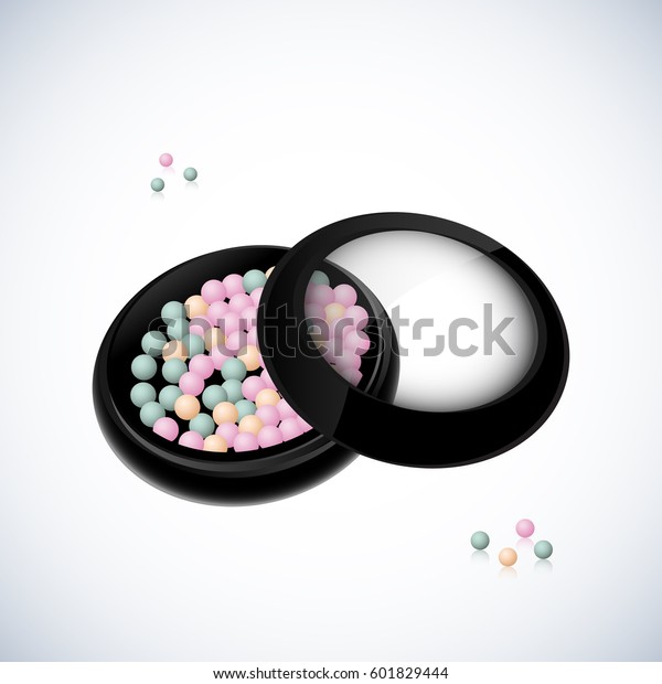 Realistic Blush Bronzer Balls Powder Makeup Stock Vector (Royalty Free ...