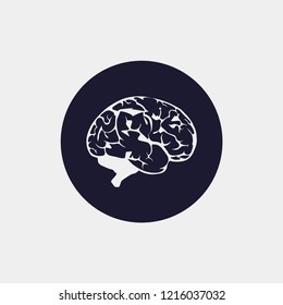 Realistic Brain Icon Vector Illustration Stock Vector (Royalty Free ...