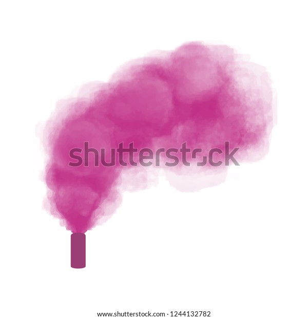 Realistic Burning Pink Hand Hold Color Stock Vector (Royalty Free ...