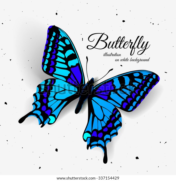 Realistic Butterfly Shadow Noise Stock Vector (Royalty Free) 337154429 ...