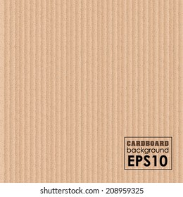 Realistic Cardboard Texture Stock Vector (Royalty Free) 208959325 ...