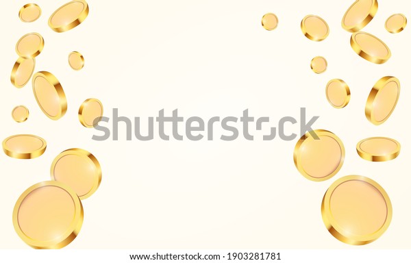 Realistic Coins Background Vector Illustration Cartoon Stock Vector ...