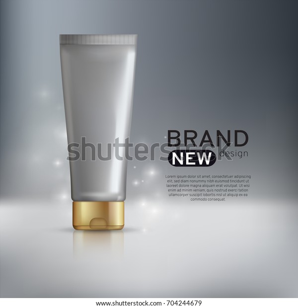 Realistic Cosmetic Mockup Design Cosmetics Products Stock Vector ...