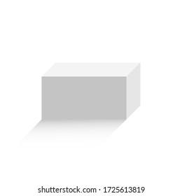 Realistic Cuboid Vector Illustration 3d Cuboid Stock Vector (Royalty ...
