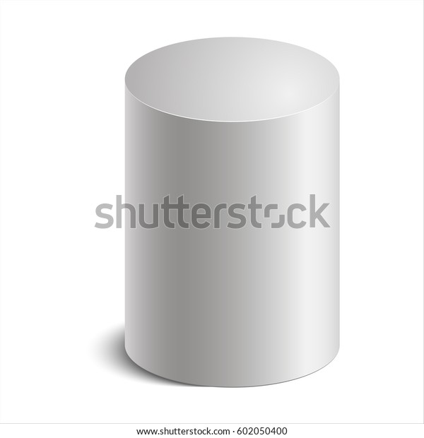 Realistic Cylinder Shadow On White Background: เวกเตอร์สต็อก (ปลอดค่า ...