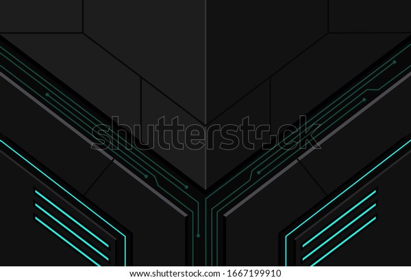 Realistic Dark Techno Background Illustration Abstract Stock Vector ...
