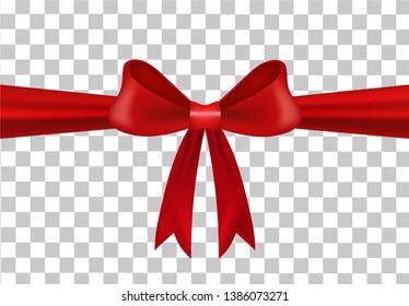 Vector Image Bow On Transparent Background Stock Vector (Royalty Free ...