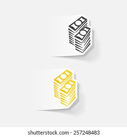 Realistic Design Element Money Stock Vector (Royalty Free) 257248483 ...