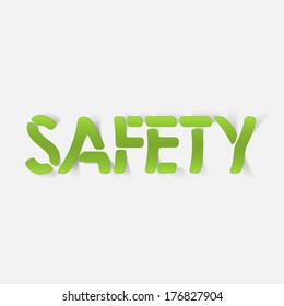 Realistic Design Element Safety Stock Vector (Royalty Free) 176827904 ...