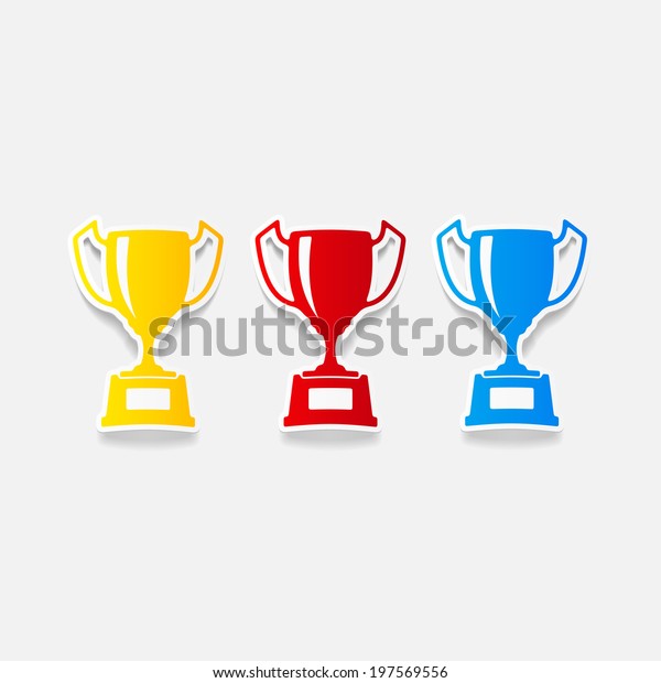 Realistic Design Element Winner Stock Vector (Royalty Free) 197569556 ...