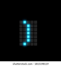 Realistic Digital Scoreboard Font Set Vector Stock Vector (Royalty Free ...