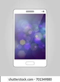 Realistic Drawing Mobile Phone Stock Vector (Royalty Free) 701349880 ...