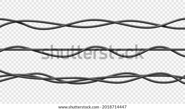 Realistic Electrical Cable Flexible Insulated Electric Stock Vector ...