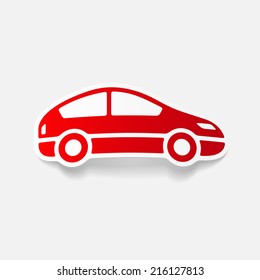 Simple Red Car Icon Stock Vector (Royalty Free) 1112725922