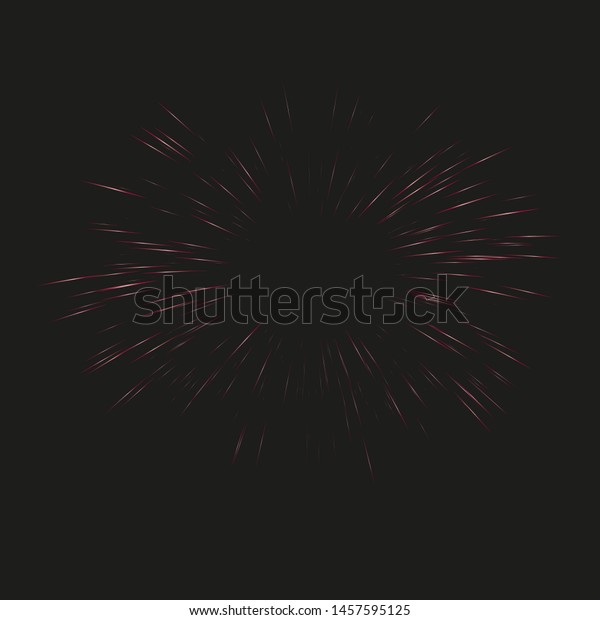 Realistic Flash Fireworks Vector Illustration Stock Vector (Royalty ...