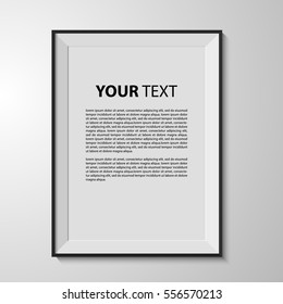 Realistic Frame Perfect Your Presentations Realistic Stock Vector ...