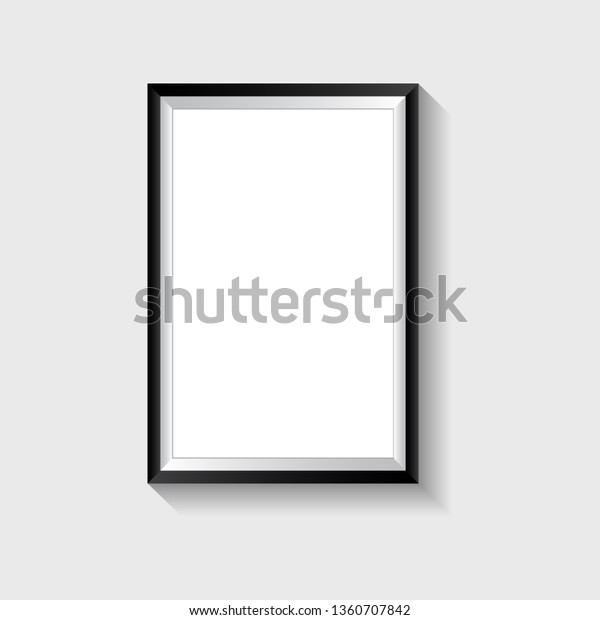 Realistic Frame Realistic Picture Frame Isolated Stock Vector (Royalty ...