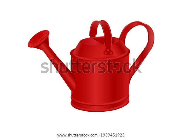 Realistic Garden Watering Can Vector Illustration Stock Vector (Royalty ...