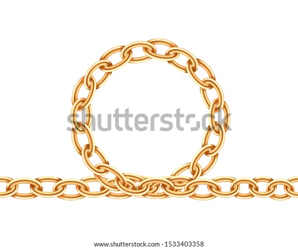 4,469 Realistic Gold Chain Stock Vectors, Images & Vector Art ...