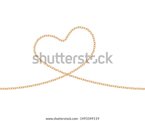 Realistic Golden Chain Texture Gold Chains Stock Vector (Royalty Free ...