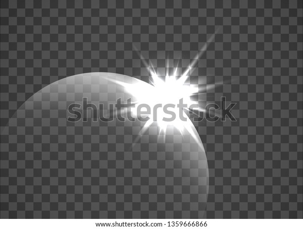 Realistic Highlight Glow Light Effect Vector Stock Vector (Royalty Free ...