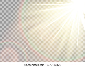 Realistic Highlight On Transparent Background Transparent Stock Vector ...