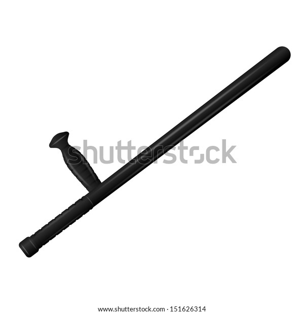 Realistic Image Baton On White Background Stock Vector (Royalty Free ...