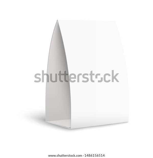 Realistic Isolated Vertical Tent Card On Stock Vector (Royalty Free ...