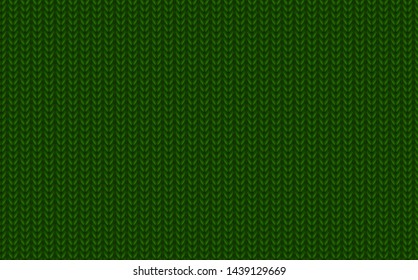 Realistic Knit Texture Knitted Green Background Stock Vector (Royalty ...