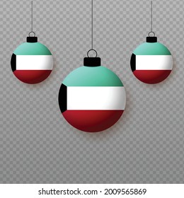 Realistic Kuwait Flag Flying Light Balloons Stock Vector (Royalty Free ...