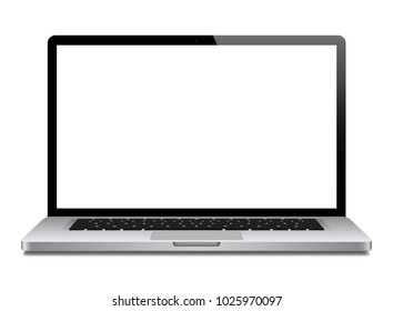 Realistic Laptop Vector Illustration Stock Vector (Royalty Free ...