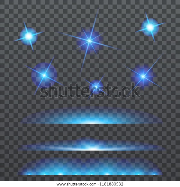 Realistic Lens Flare Elements Collection Light: เวกเตอร์สต็อก (ปลอดค่า ...