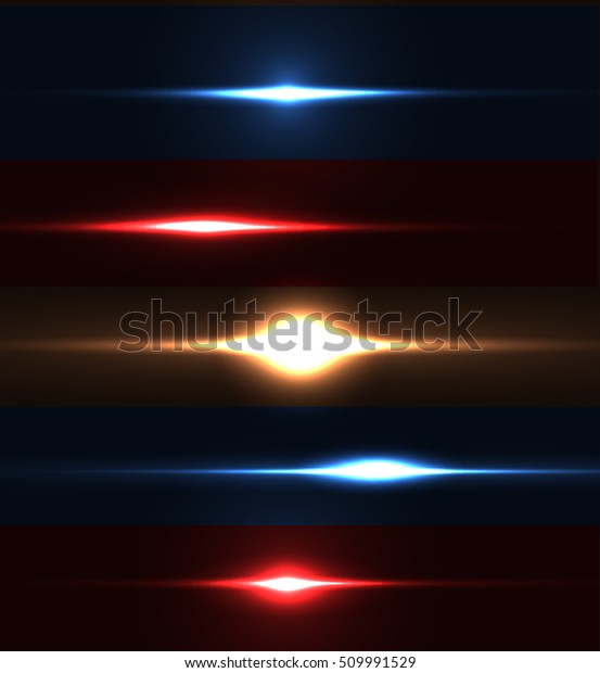 Realistic Light Glare Sparkle Highlight Set Stock Vector (Royalty Free ...