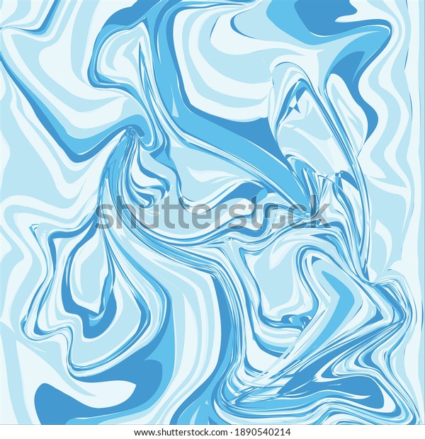 Realistic Marble Texture Blue Background Stock Vector (Royalty Free ...