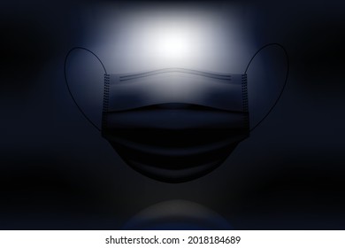 Realistic Mask Dark Stock Vector (Royalty Free) 2018184689 | Shutterstock