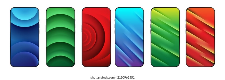 Realistic Mobile Phone Screen Back Side Stock Vector (Royalty Free ...