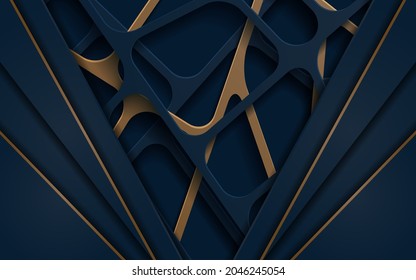 Realistic Navy Background Texture Line Gradient Stock Vector (Royalty ...