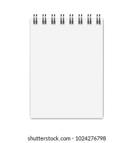 Realistic Notebook Exercise Book Vector Illustration Stock Vector ...