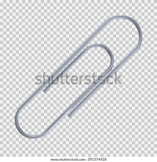 Realistic Paper Clip Stock Vector (Royalty Free) 391374928 | Shutterstock