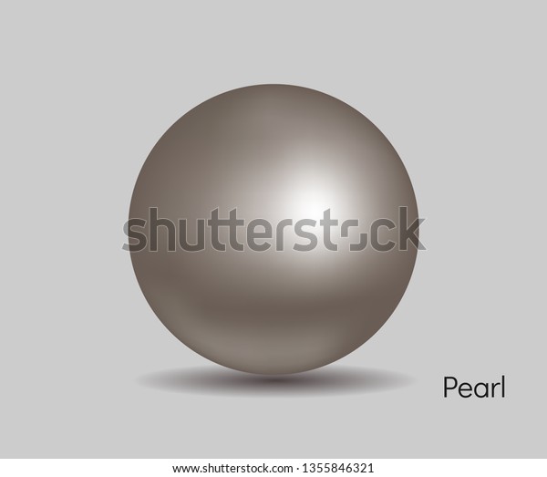 Realistic Pearl 3d Model Look Vector Stock Vector (Royalty Free ...