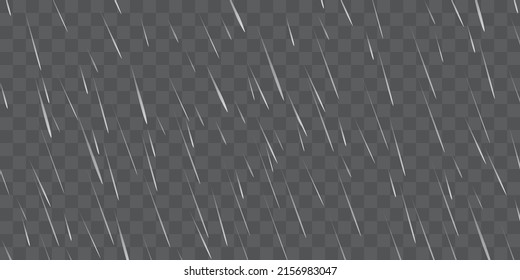 Realistic Rain Texture On Transparent Background Stock Vector (Royalty ...